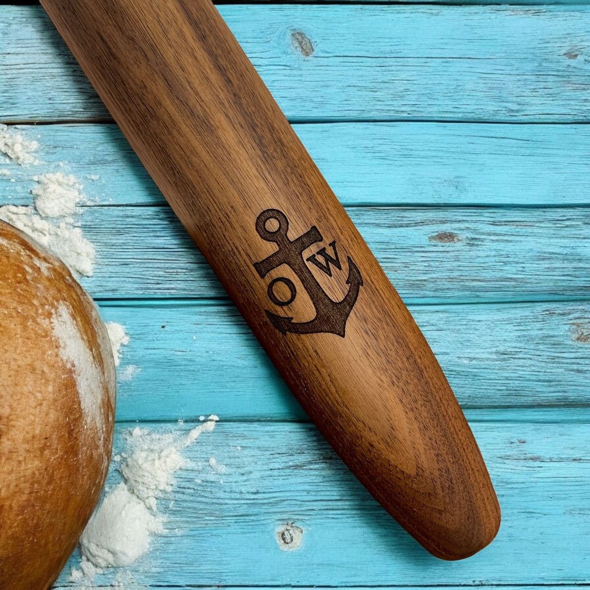 Black Walnut French Tapered Rolling Pin by O'Connor Woodworking