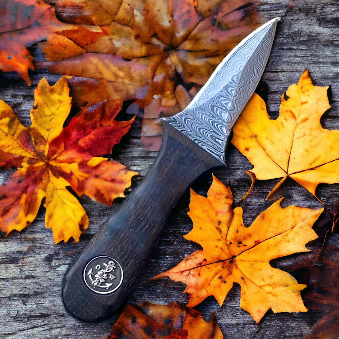 Irish Bog Oak Damascus Steel Oyster Knife – O'Connor Woodworking